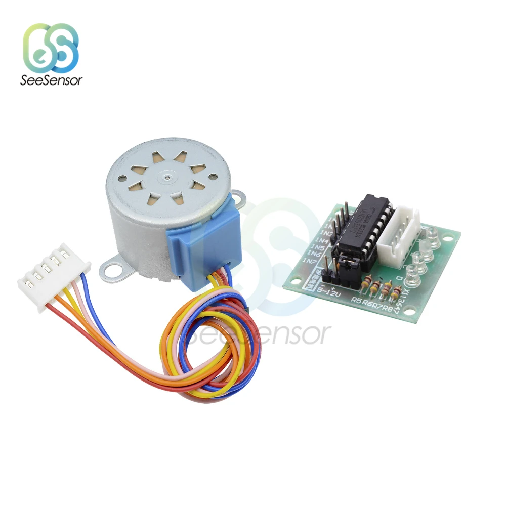 1set 28byj-48 12v 4 Phase Dc Reduction Gear Stepper Motor + Uln2003 ...