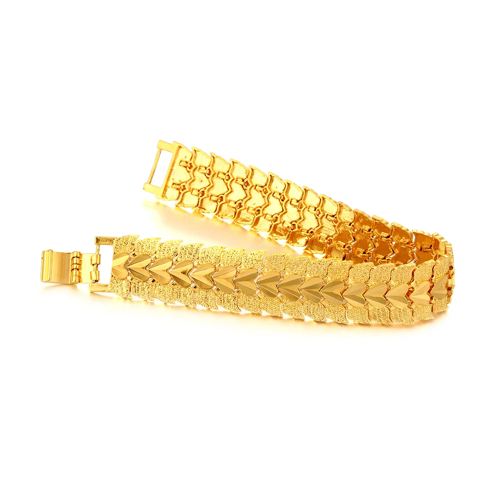 Ethlyn Jewelry Dubai Ethiopian Luxury Design Bangles Gold Color Heart ...