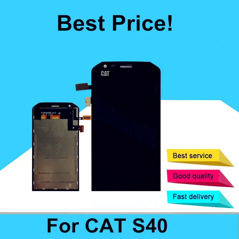 Touch Sensor with LCD For CAT S40 LCD Display Screen Complete Assembly ...