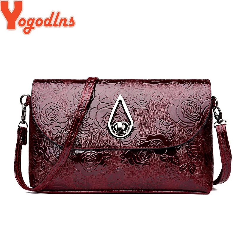 Yogodlns-Luxury-Handbags-Women-Bag-Designer-Flower-Embossed-Shoulder ...