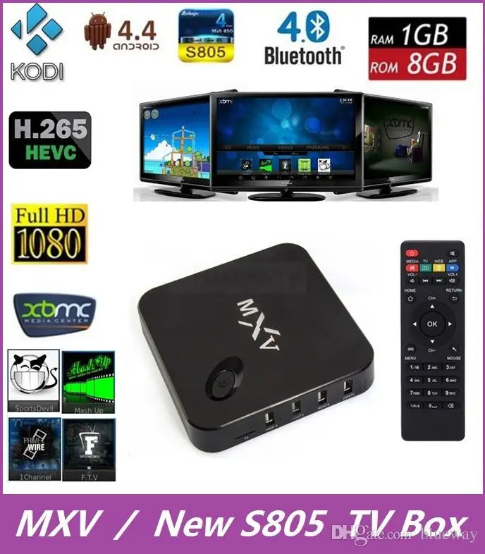 MXIII MX3 4K Android TV Box Amlogic S802 Quad Core Smart IPTV Box KODI Load Android 4.4|box ...
