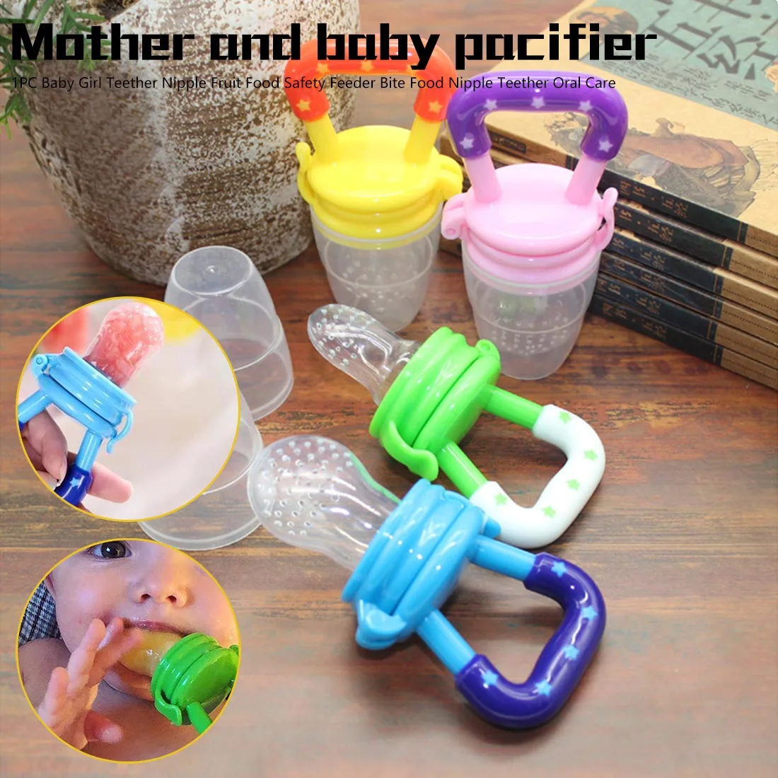 Fresh Food Baby Pacifiers Feeder Kids Fruit Feeder Nipples Feeding Safe ...