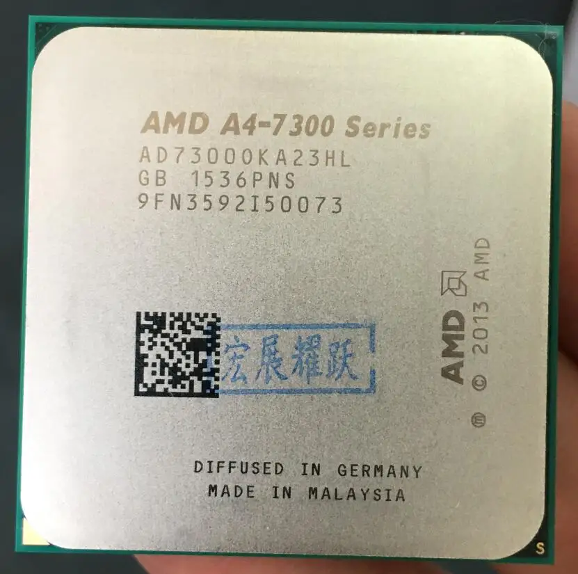 AMD A4 Series A4 7300 A4 7300 AMD 6300 Dual Core CPU APU FM2 100% ...