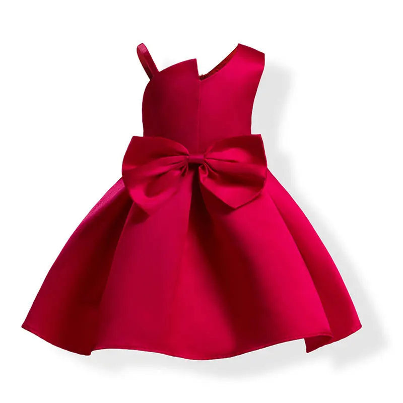 Kids Strapless Sleeveless Tulle Dress Princess Wedding Party Dresses ...