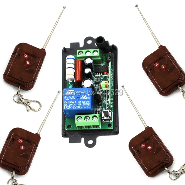 wireless remote control switch 110V 220v 1ch,New 10A RF light remote ...