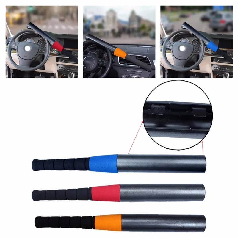 Heavy Duty Steering Wheel Lock Crook Bat Van Caravan Car Anti Theft ...