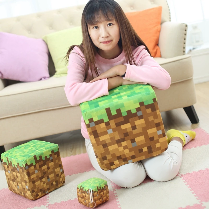 10/20/30cm Cartoon Game Minecraft TNT Grassland Plush Toy Stuffed Doll ...