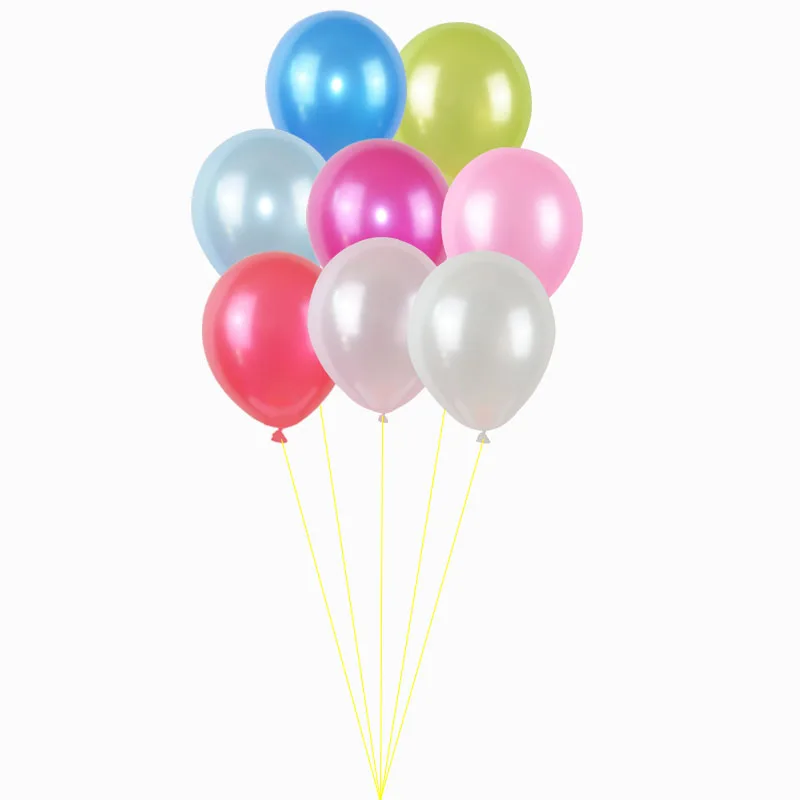 10pcs 12 Inch Pearl Latex Balloons Inflatable Air Balls Kids Birthday ...