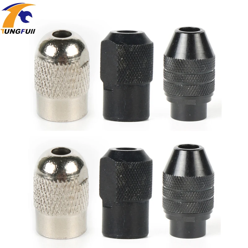 Tungfull 2pc/lot Universal Multi Keyless Dremel Chuck Mini Drill Collet ...