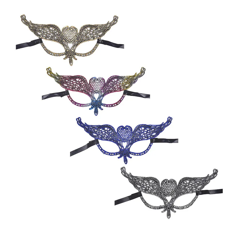 Sex Lady Lace Latex Facial Face Eye Mask Female Sexy Cosplay Beauty Woman Masks For Halloween