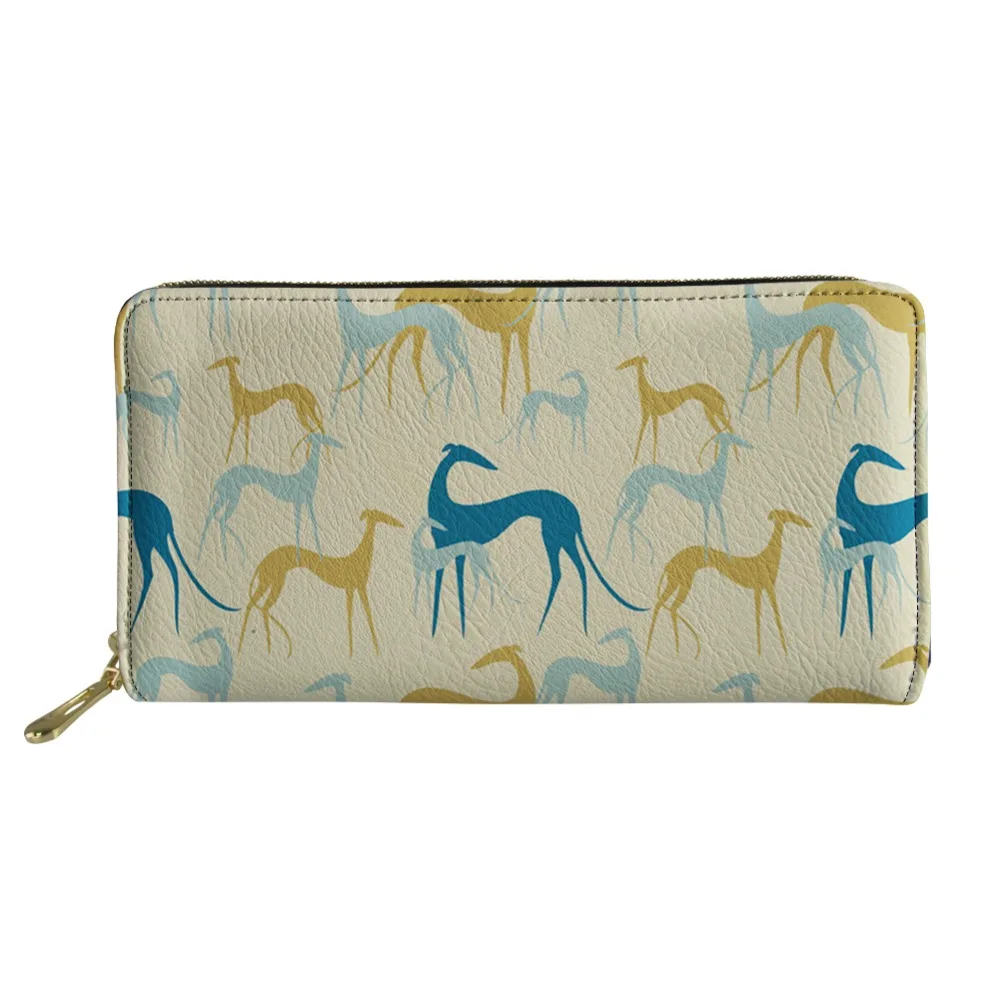 Noisydesigns Fashion Wallet Women Luxury Long Purses Clutch Greyhound ...