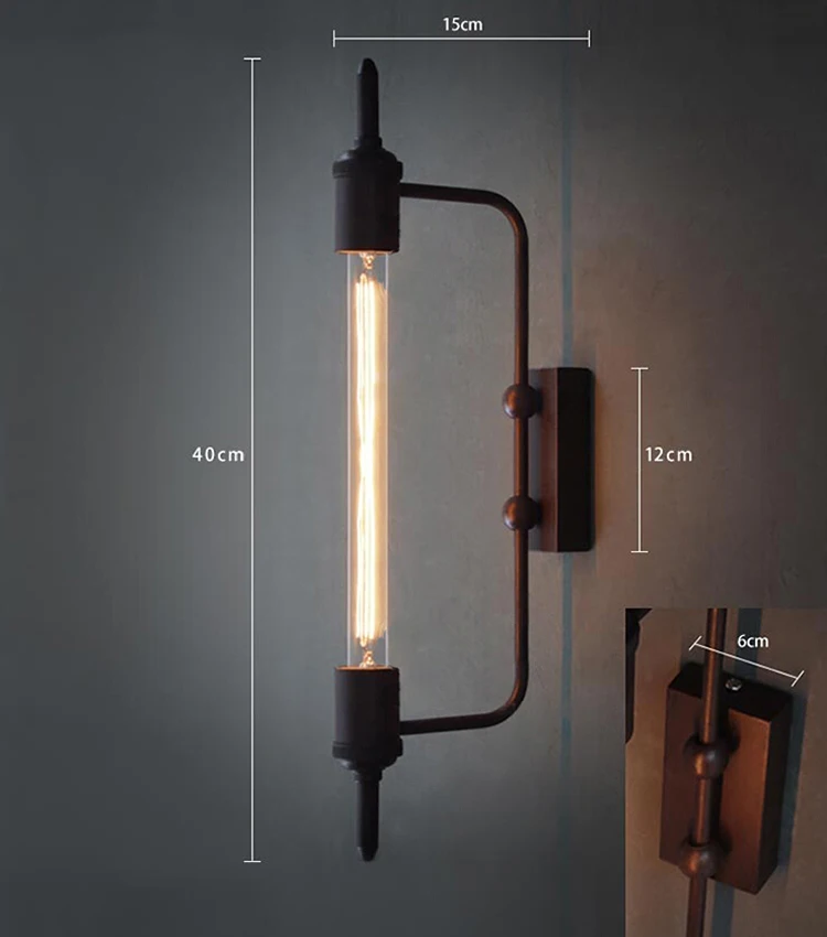 new RH North American type designer retro Wall Lamps retro bedside ...