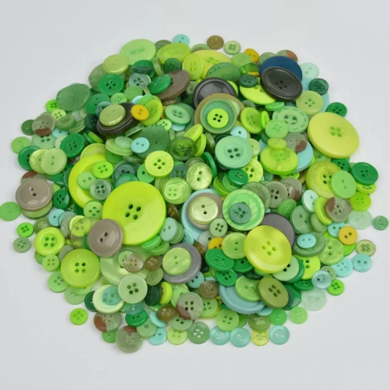50g Mix size mix color Plastic Buttons Lot for Sewing Scrapbooking and ...