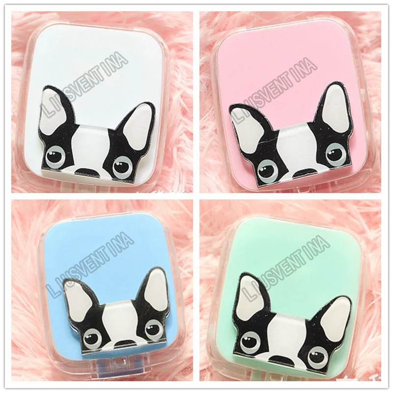 LIUSVENTINA DIY acrylic cute dog contact lens case for eyes contact ...