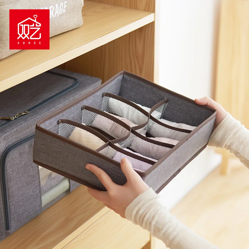 Foldable Underwear Organizer Underwear Storage Box Closet Organizer Drawer Divider Bra Socks