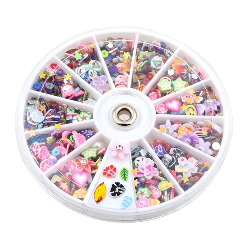 Mixed-Fimo-Resin-Sequin-Colorful-Design-Glitter-Nail-Art-Tips ...