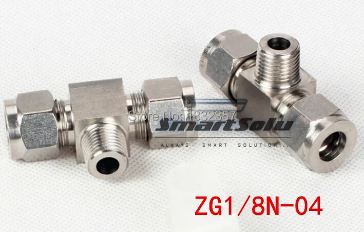 Freies verschiffen T Union Edelstahl Anschlussstutzen, ZG1/8 "NPT ...