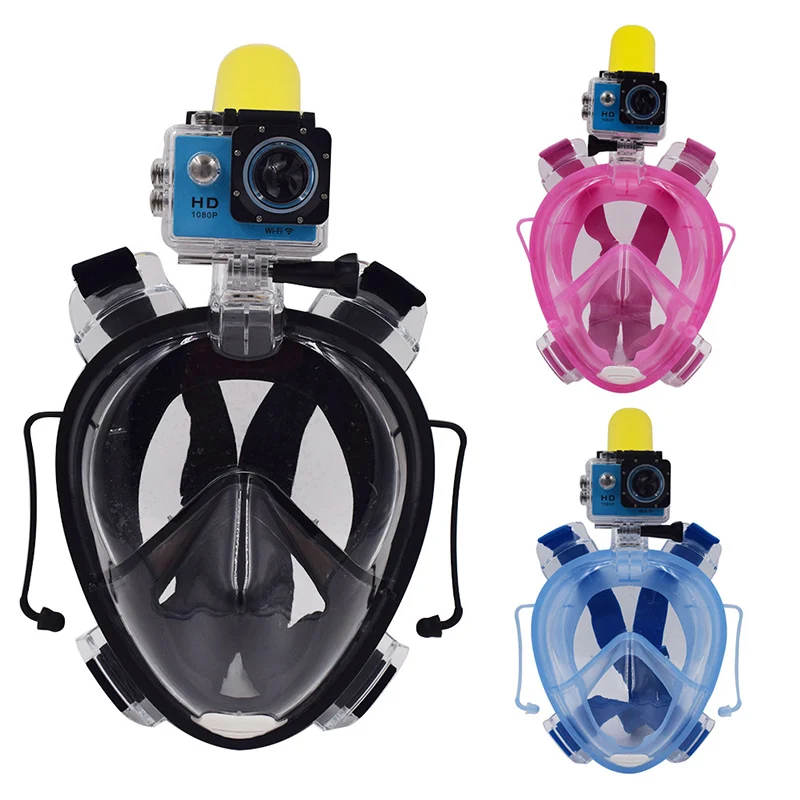 Underwater Scuba Anti Fog Full Face Diving Mask Snorkeling Set