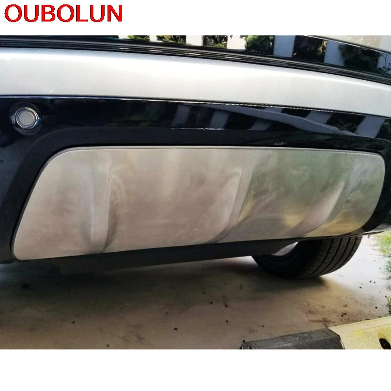 Oubolun Stainless Steel For Range Rover Velar 2017 2018 Rear Bottom ...