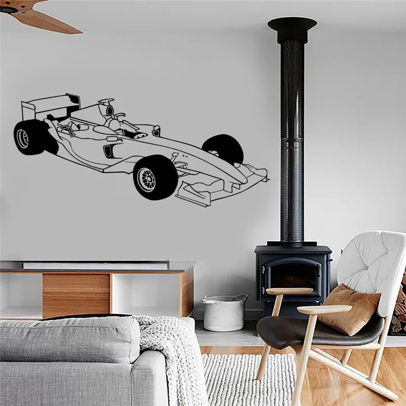 Wall Sticker Vinyl Decal Sport Formula 1 Racing Speed Car Bedroom ...