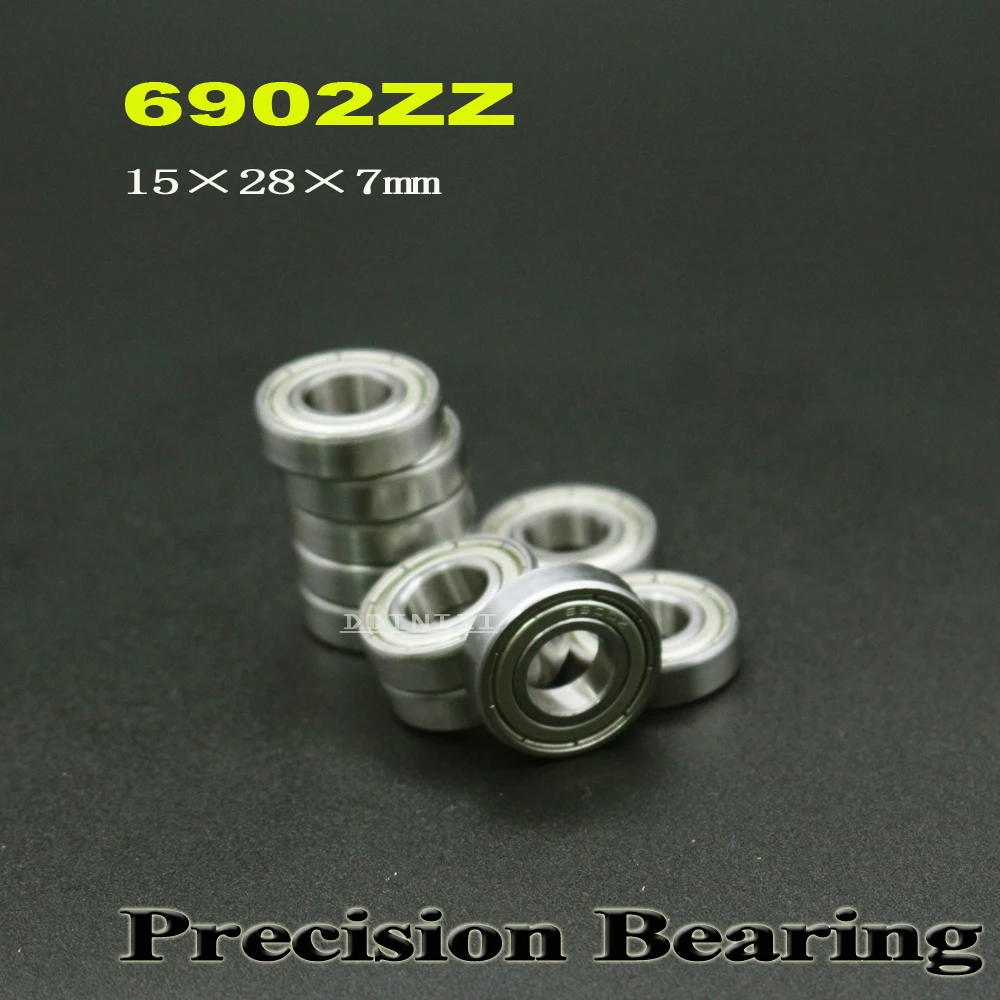 6902zz Bearing Abec-1 15x28x7 Mm Thin Section 6902 Zz Ball Bearings ...