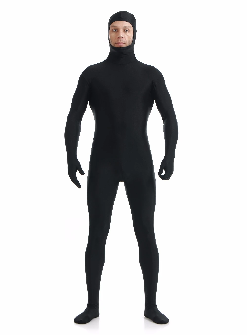 Plus Size Mens Full Body Open Face Lycra Spandex Zentai Suit Custom ...