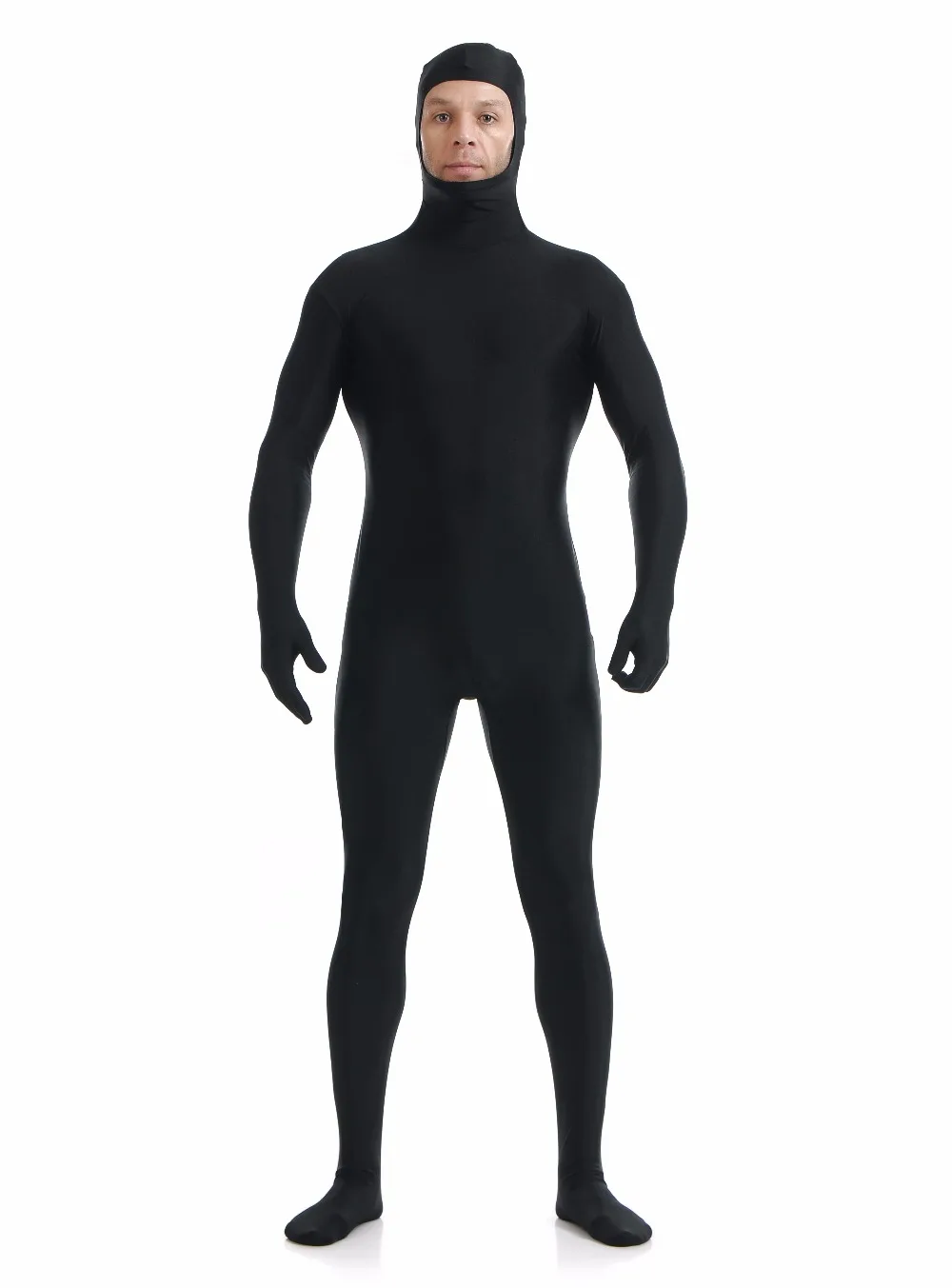 Traje Zentai de LICRA de cuerpo entero para hombre, traje de piel ...