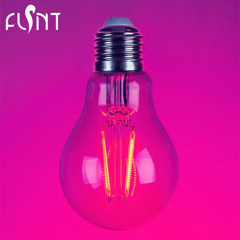 Dimmable energy saving edison led bulb E26 red blue led bubble ball ...