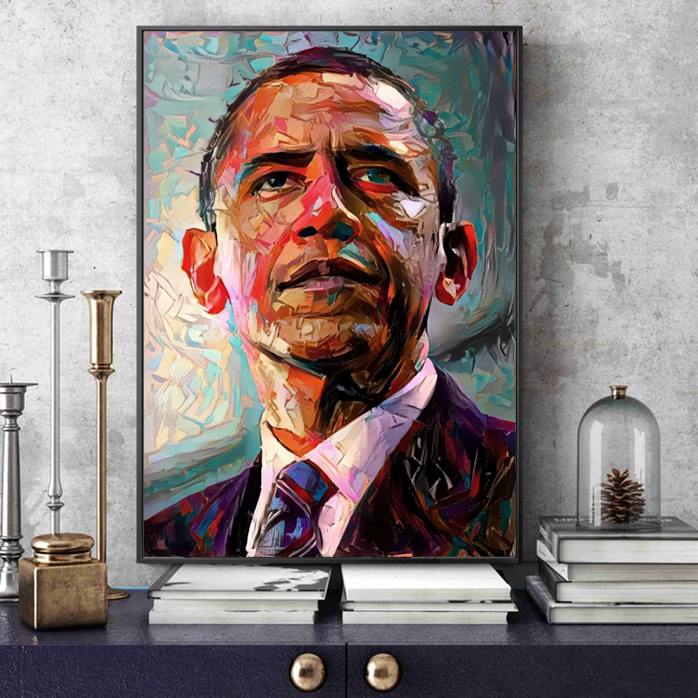 America President Of Obama Portrait Canvas Art Paintings Modern Pop ...