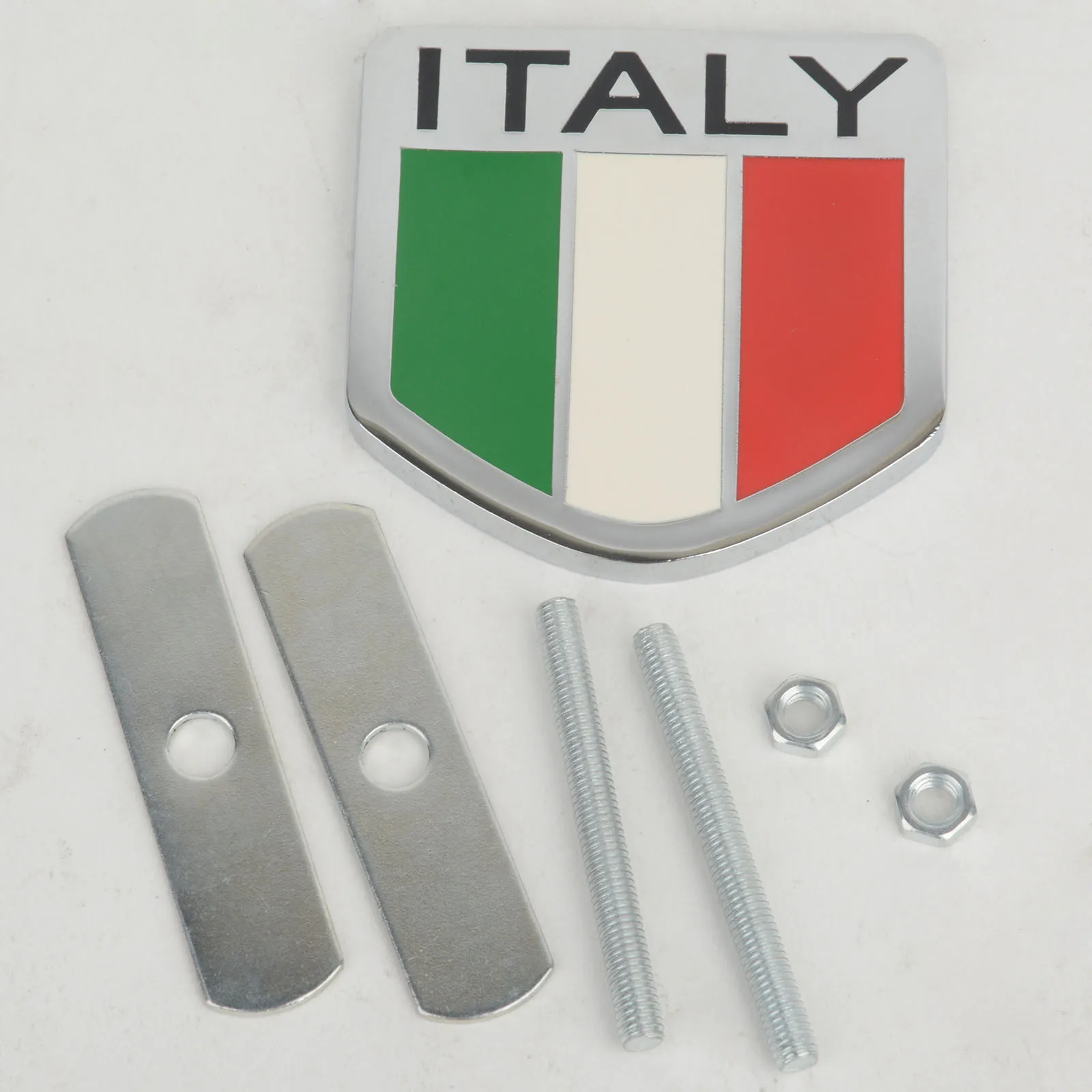 Mayitr High Quality Auto 3D Metal Italy Italian Flag Emblem Racing ...