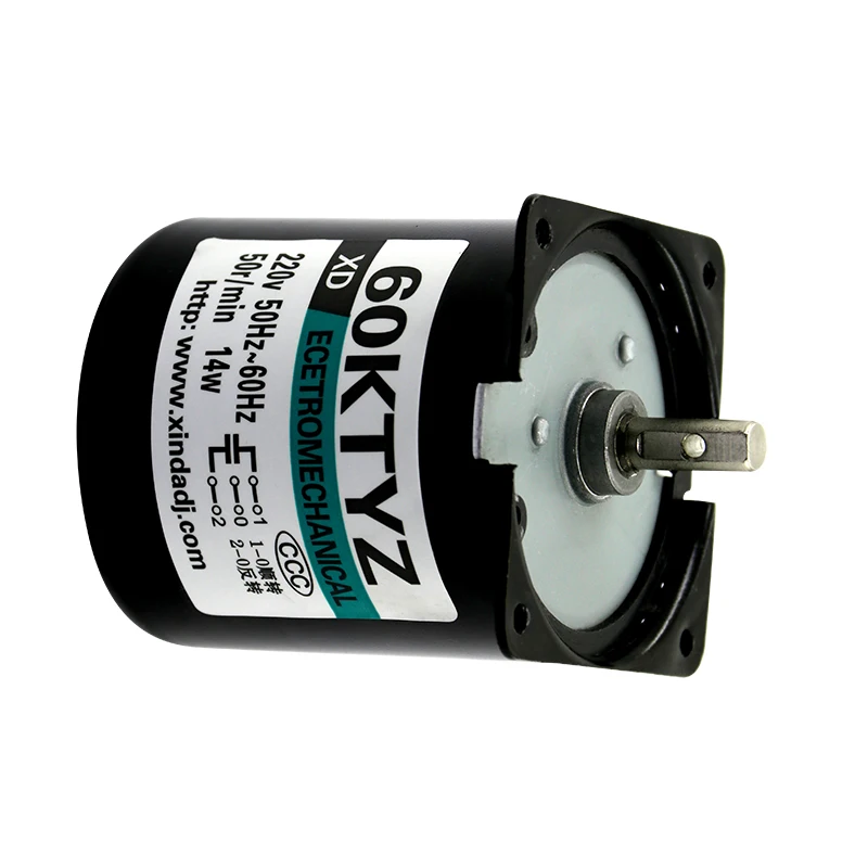 60ktyz Ac Motor 220v/110v Motor Micro Slow Speed Machine 14w 2.5rpm ...