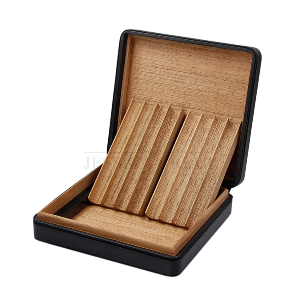 Genuine Leather Shiny Cigar Bag Briefcase Cigar Case Travel Cigars ...