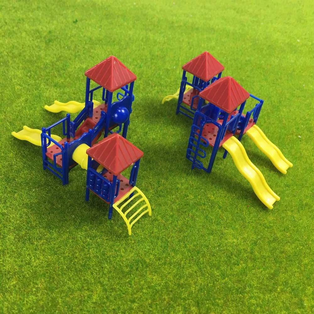 Gy17 2 Sets Model Train Railway Playground Equipment Model Train 1:150 ...