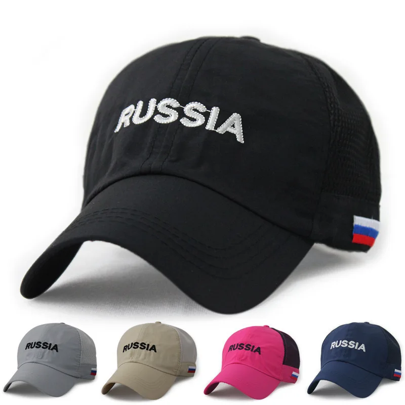 Russia Spring Summer Baseball Cap Mesh Causual Snapback Hats Casquette ...