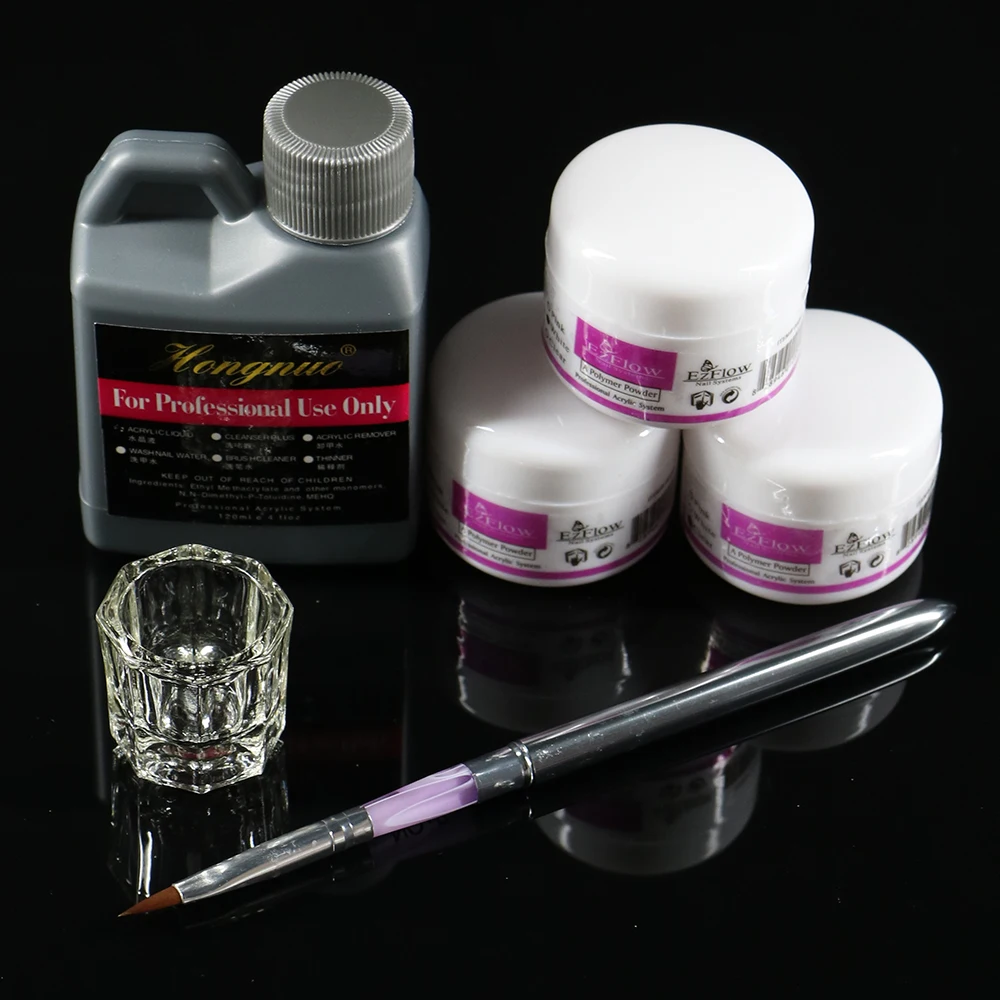 Diy Acrylic Powder And Liquid / 9pcs Set Diy Acrylic Powder 3 Bottles ...