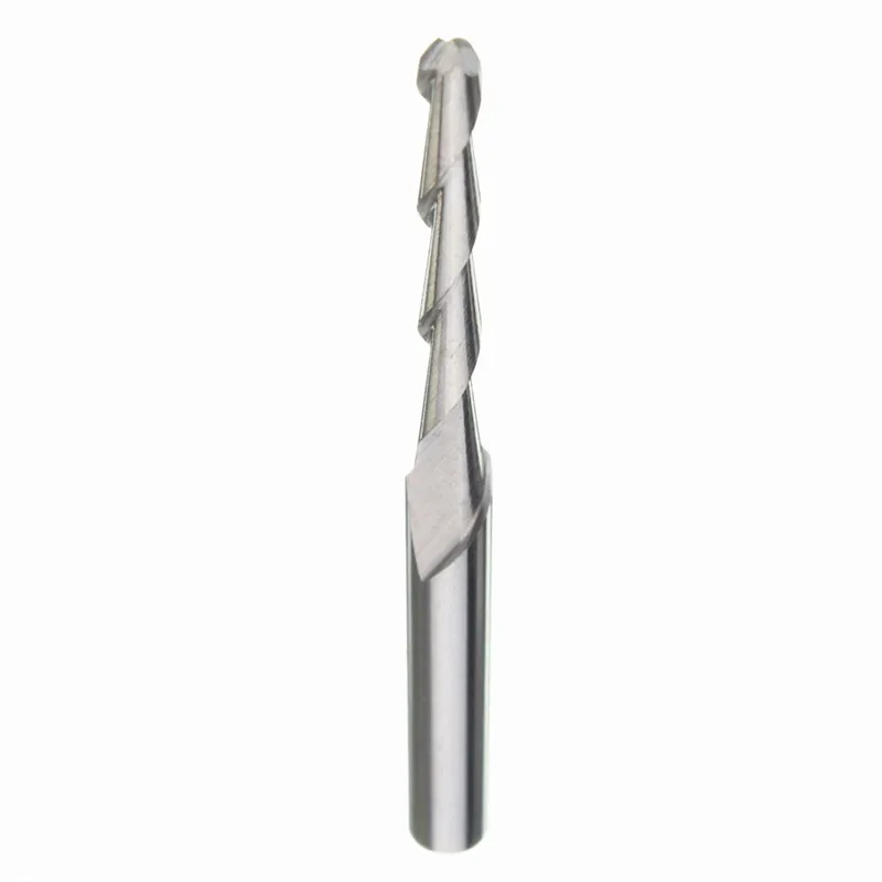 1pc Steel Silver Double Edge Milling Cutter Engraving Bits Ball Nose ...