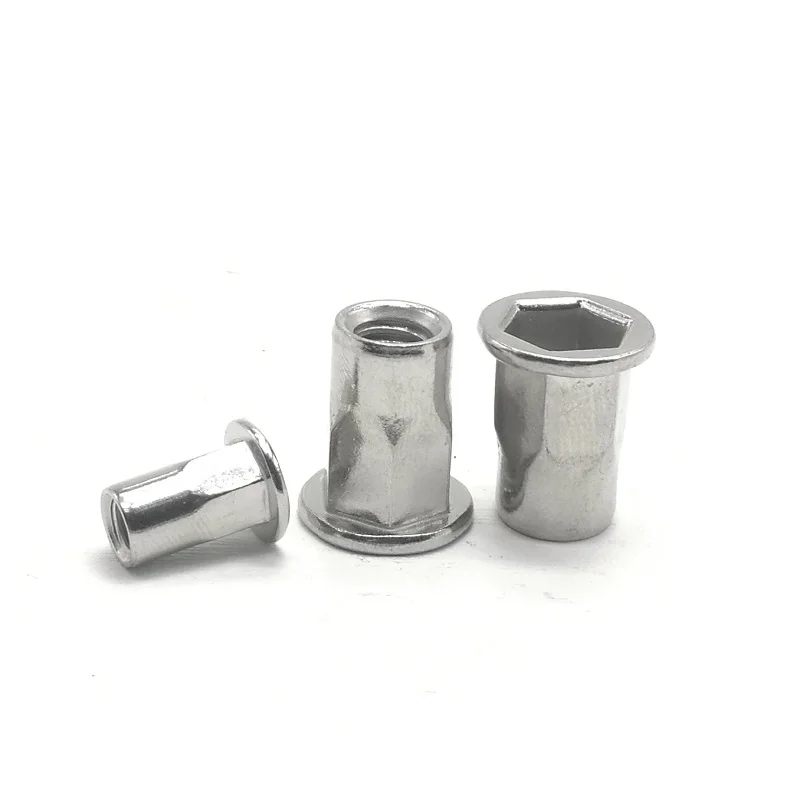 20pcs 10pcs 304 Stainless Steel Carbon Steel Aluminum Flat Head Blind ...