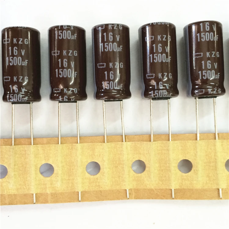 10pcs 1500uF 16V Original NCC KZG Series 10x20mm Super Low ESR 16V1500uF Aluminum Electrolytic ...
