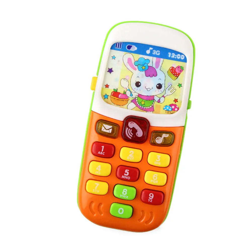 Electric Cellphone Plastic Simulation Toys Mobile Education Music ...