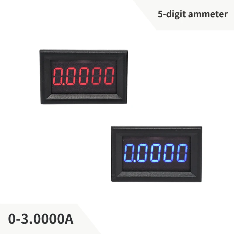 Led Display Meter Digital Ammeters Panel 5 Digit Current Amp Gauge ...