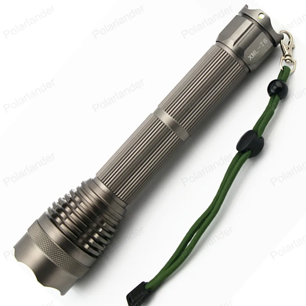 High end rechargeable LED flashlight long range flashlight waterproof ...