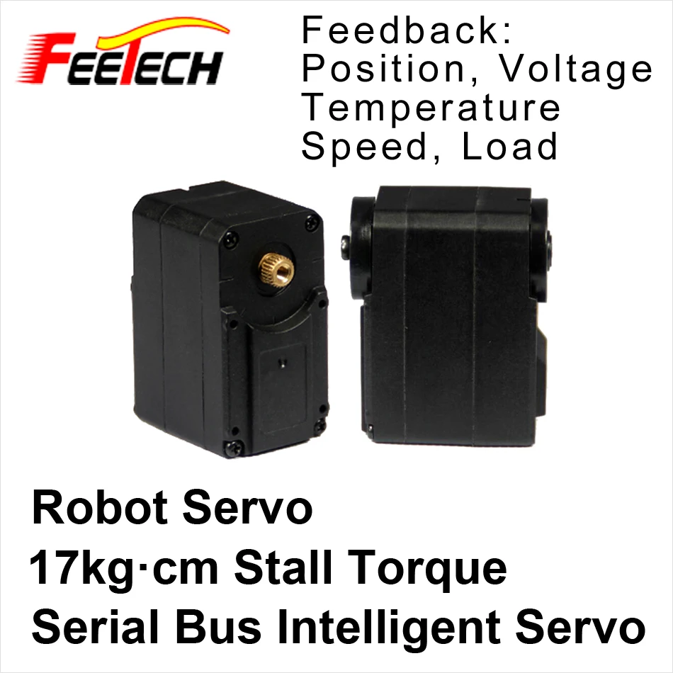 Robot Serial Bus Intelligent Servo, Feetech SCS215 Servo, 17kg cm Torque, Speed Voltage Load ...