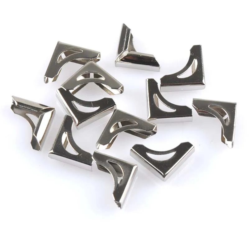 100pcs 10x10x3mm Silver Metal Corners For Books Scrapbooking Photo ...