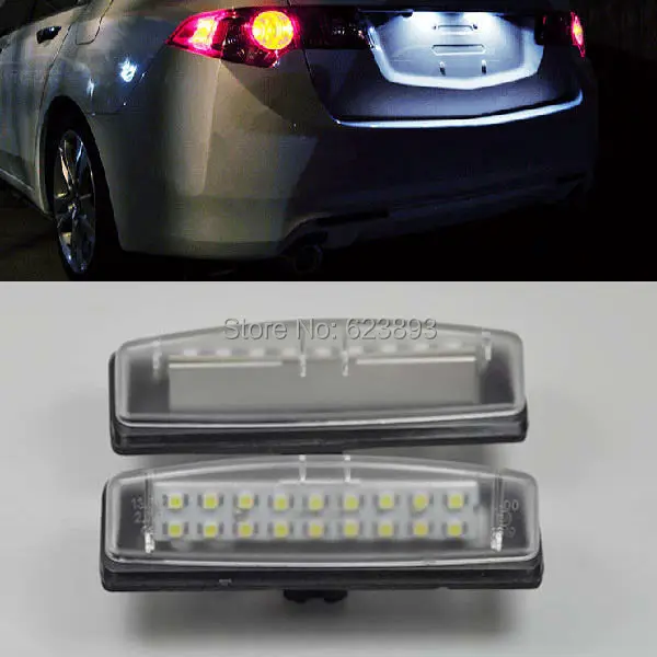 2x Error Free Bright White Led License Number Plate Light For LEXUS ...