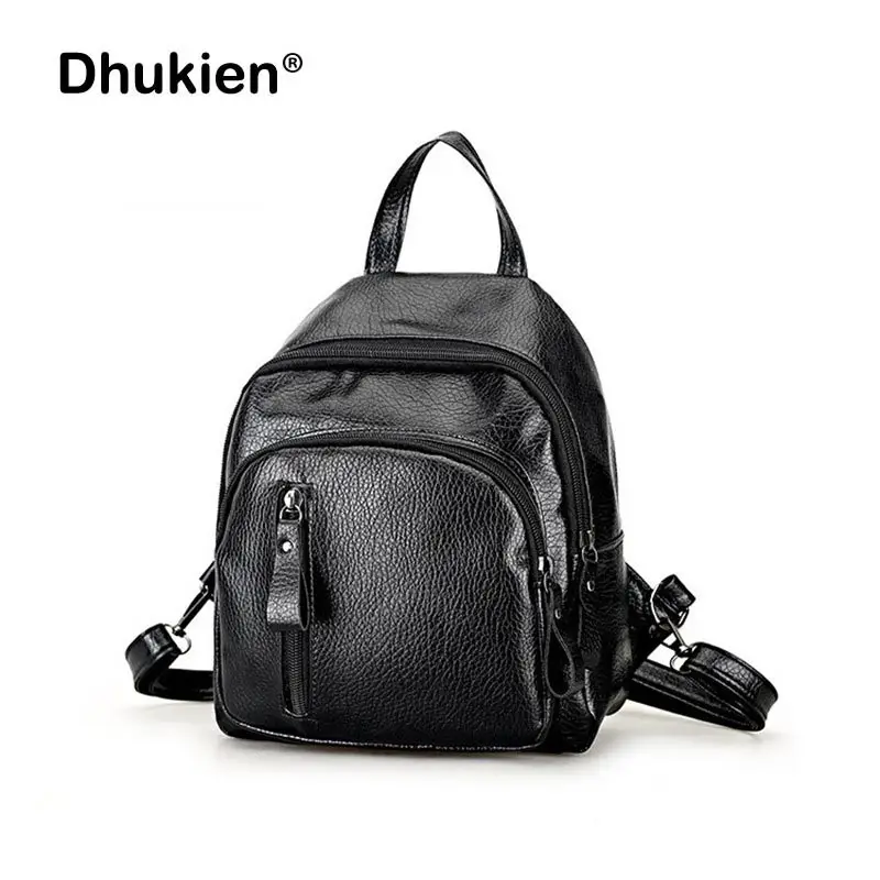 Mini Black Leather Backpack Purse | Paul Smith