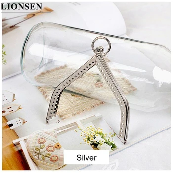 LIONSEN 11cm Triangle Purse Frame Kiss Clasp DIY Metal Accessories For ...