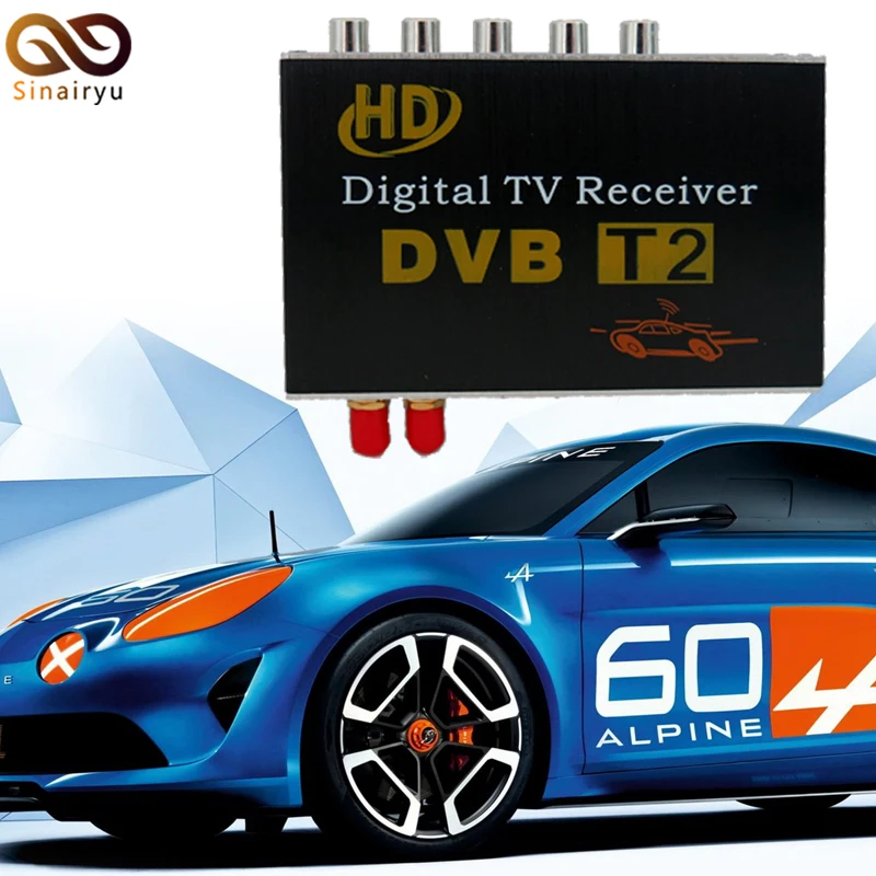 Sinairyu High Speed Car DVB T2 TV Box Digital TV Receiver with Dual ...