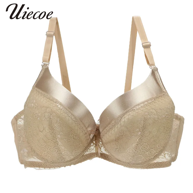 UIECOE Large size bra Women Lace bralette Bra Thin Cup Bras soutien ...
