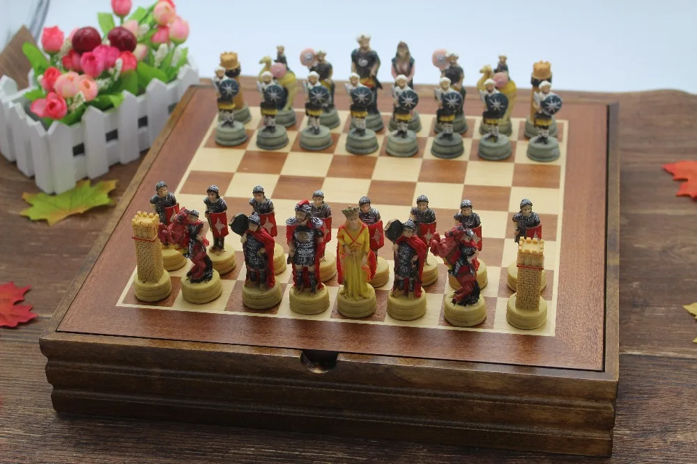 Set Catur Berkualitas Tinggi Boneka Karakter Arab Kuno Set Catur ...