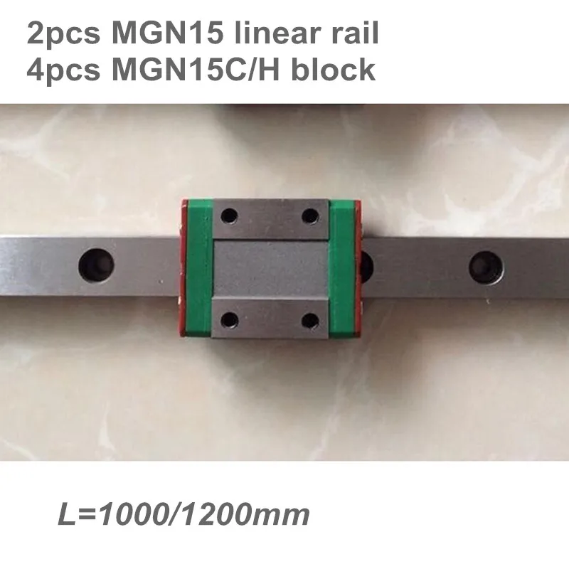 2pcs-15mm-Linear-Guide-MGN15-L-1000-1200-mm-miniature-linear-rail-4pcs ...